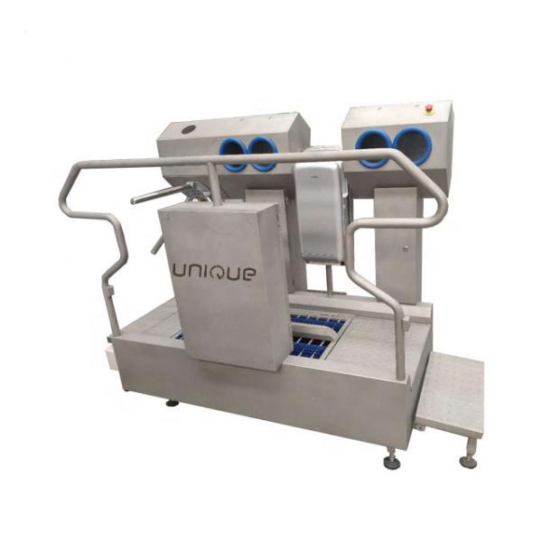 Quality Automatic Walk Through Boot Cleaning Station For Low Shoe Immersion Cleaning for sale