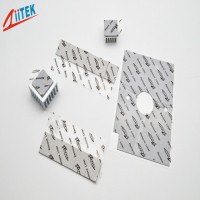 Quality silicone rubber sheet ultra soft Thermal Gap Filler grey 3 W/m-K For LED for sale