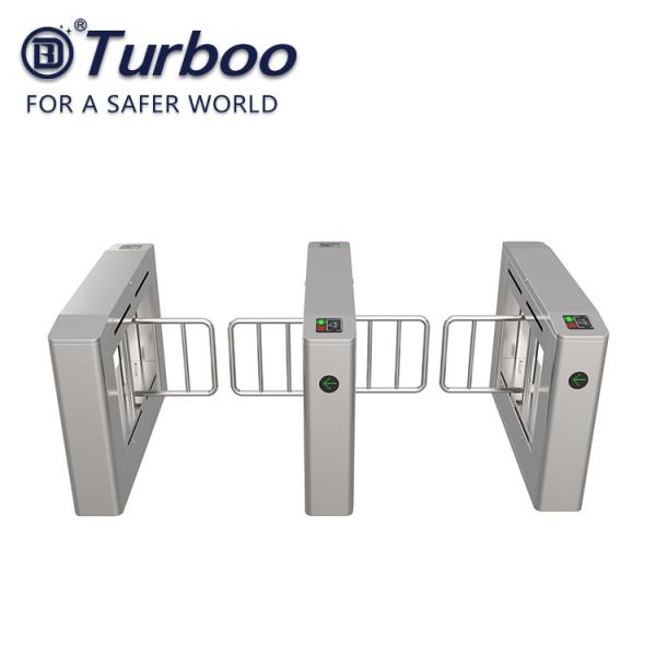 Quality Access Control System Pedestrian Barrier Gate , Stainless Steel Swing Gate for sale