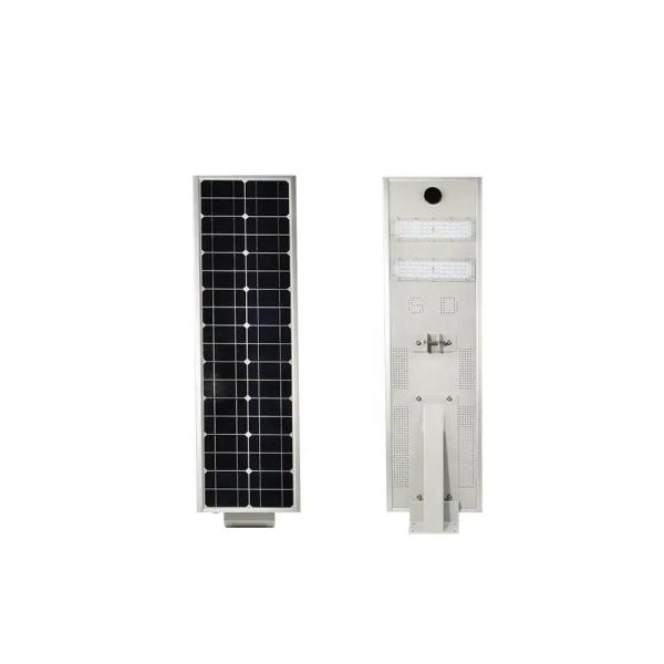 Quality 30W 40W 120W All In One IP65 Lithium Battery Powered Self Cleaning Solar Street for sale