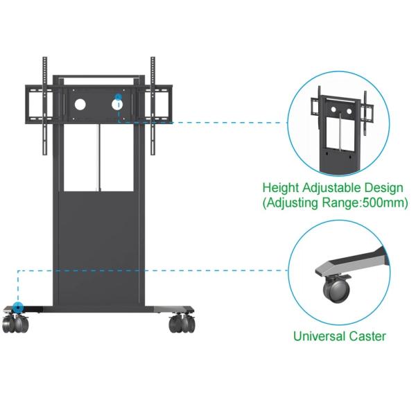 Quality Height Adjustable Eletronic Stand For Interactive Boards Smart TV for sale