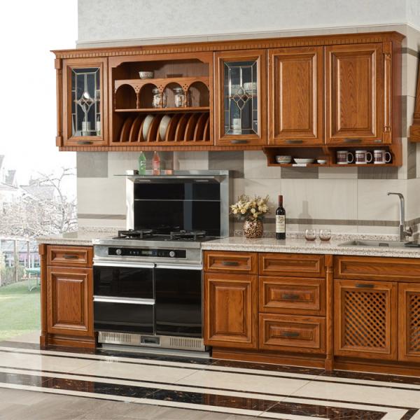 Quality Classical RTA Lampblack 5mm Solid Wood Kitchen Island ODM for sale