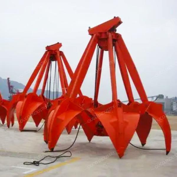 Quality 12 CBM Polyp Hydraulic Grab Bucket Electro Wear Resistant for sale