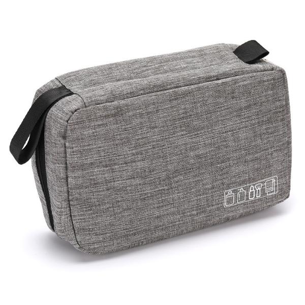 Quality Travel 600D Polyester Fabric Toiletry Wash Bag Makeup Storage With Lining 210D for sale