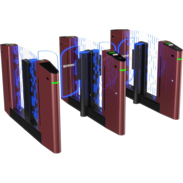 Quality DOOR Turnstile Silver Red Gold Speed Gate With IC Card Face Recognition for sale