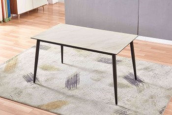 Quality Rectangle Fabric 0.3m3 56kgs Metal Dining Table Sets for sale