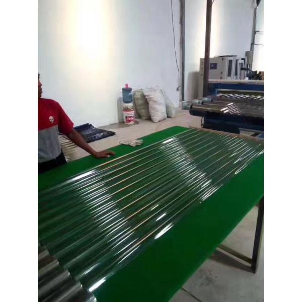 Quality Twin Screw Roofing Sheet Making Machine With PET Flakes Material High Efficient for sale