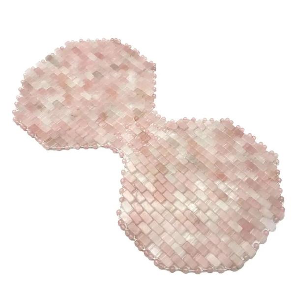 Quality Hot or Cold Using Stone Eye Mask Natural Gemstone Jade Sleep Mask for Anti-Aging Rose Quartz Breast Mask for sale