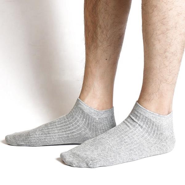 Quality Summer Comfortable Breathable Short Ankle Socks Fabric 3%spandex Logo position for sale