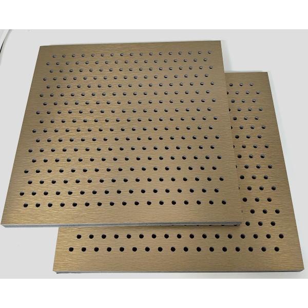 Quality OEM Veneer Perforated Acoustic Panel Ceiling Tile Sound Absorber for sale