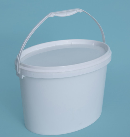 Quality PP / HDPE Material Oval Plastic Bucket with IML Printing Or Screen Printing for sale