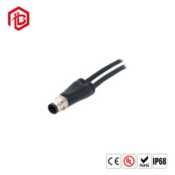 Quality IP67 waterproof D code male aviation cable M12 connector 4 pin for sale