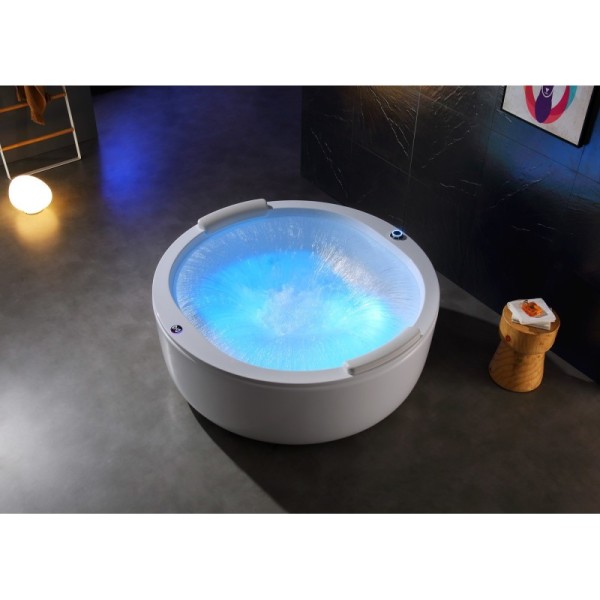 Quality Elegant Double Circle Waterfall Spa Massage Bathtub Water Shortage Protection Sensor for sale