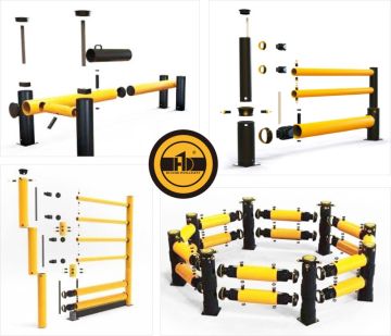 Flexible Pedestrian Barrier Anti-Collision Guardrails Warehouse Safety Barrier Traffic Guardrails