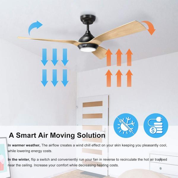Quality 52 Inch Ceiling Fan Streamlined Design Outdoor Downrod Mount Ceiling Fan With for sale