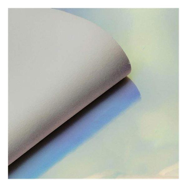 Quality Rainbow Pu Holographic Metallic Colorful Mirror Leather Synthetic Artificial for sale