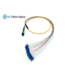 Quality 2 Meters Fiber Optic Ethernet Cable , Fan Out Fiber Cable Assembly MPO Male To for sale