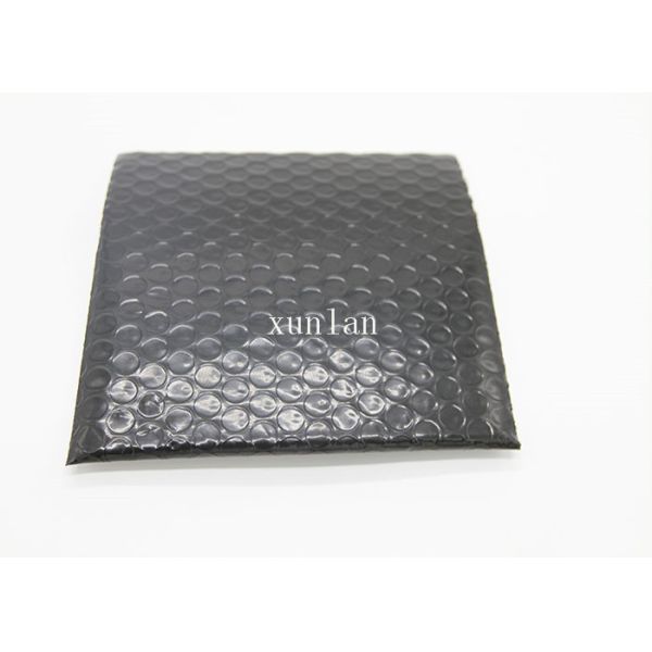 Quality Electric Insulation Black Poly Bubble Mailers Outer Layer With 2 Sealing Sides for sale