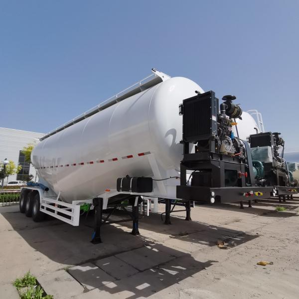 Quality Bulk Cement Hauling Made Easy With Wabco Relay Valve High Capacity Powder Tank Trailer for sale