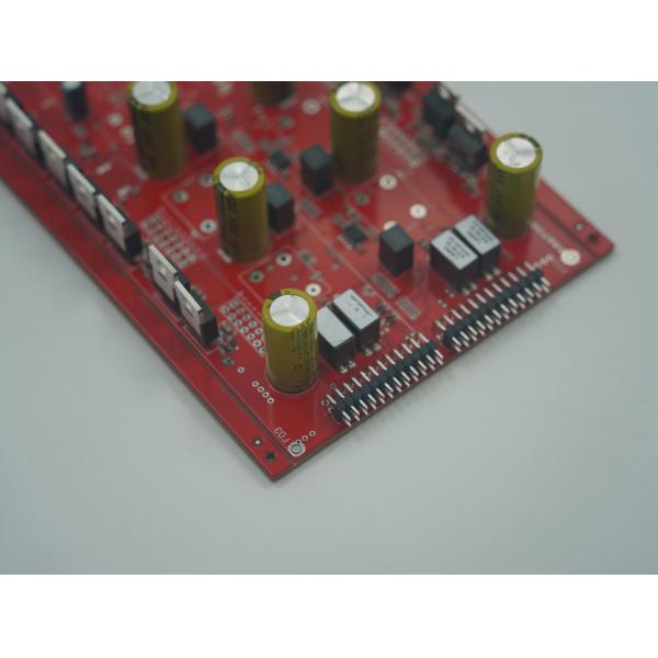 Quality 1.57mm 4 Layer Rigid PCBA Printed Circuit Board Red Solder Mask for sale