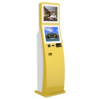 Quality Intel 1037U CPU Hotel Self Service Check In Kiosk With Passport Scanner for sale