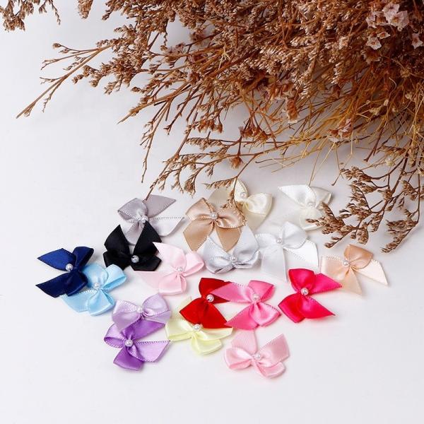 Quality Custom Logo Printed Adjustable Satin Ribbon Bow for Gift Packing MSD 196 Solid for sale