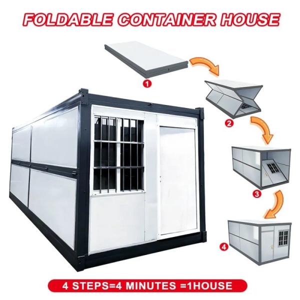 Quality Foldable Container House Luxury Prefabricated Houses Modular Portable Fabricated for sale