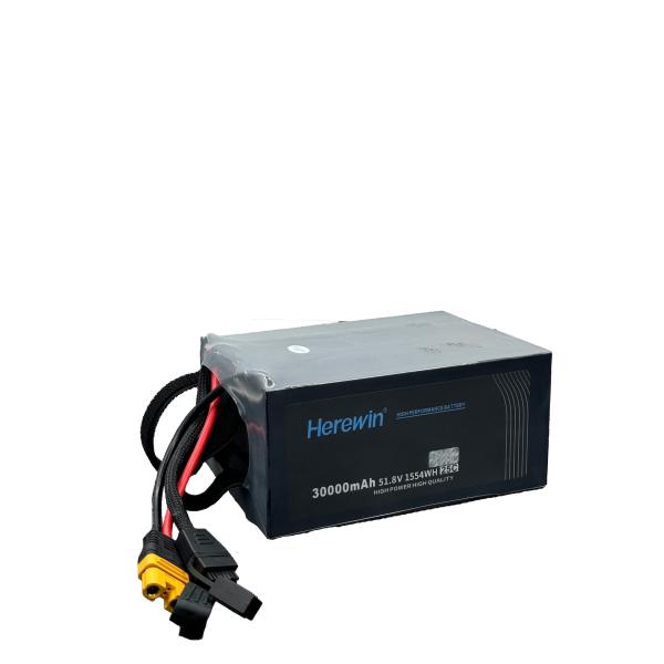 Quality 30000mAh Herewin Intelligent Flight Battery 14 S 51.8 V 25C LiPo UAV Battery In for sale