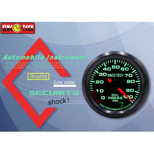 Quality 12v Digital Oil Pressure Gauge , High Speed Automotive Oil Pressure Gauge for sale