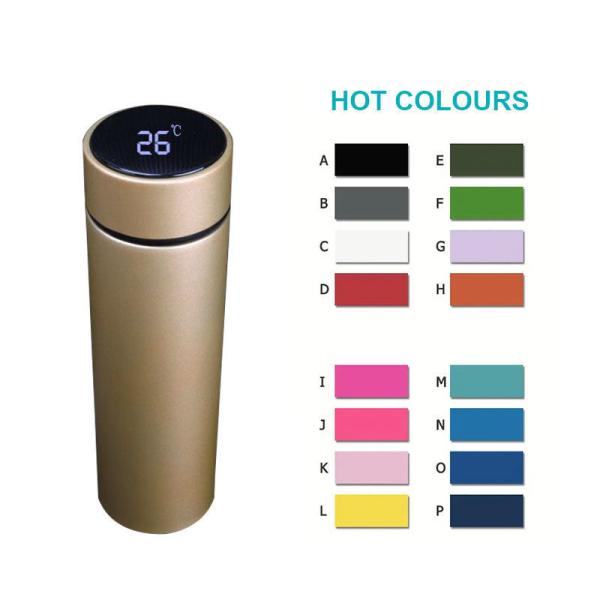 Quality Not Inverted Classical Style 500ml Termo Vacuum Thermos Flask with LED for sale