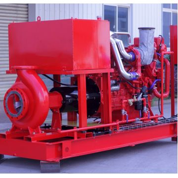Quality Single Stage Horizontal Centrifugal End Suction Fire Pump Set With Diesel Engine for sale