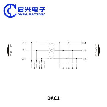 Quality Three-phase Power Filter DAC1 Series Rated Current 6A-20A for sale