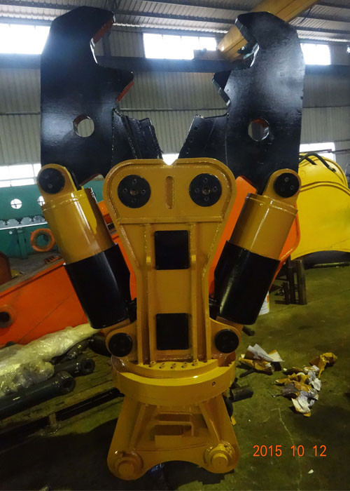 Quality Pillar 330 Excavator Rotate Demolition Shears / Crusher / Pulveriser for sale