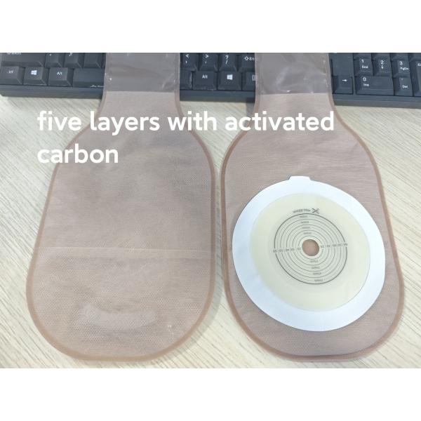 Quality colostomy ostomy bags making machine 5 layers with activated carbon for sale