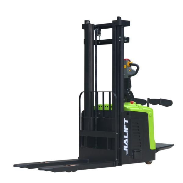 Quality Adjustable Electric Stacker Rated Traction Weight 2000kg 3030mm Motorized for sale