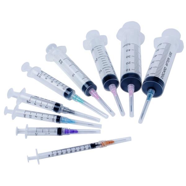 Quality CE FDA Disposable Plastic Syringe , 10ml Sterile Disposable Syringe for sale
