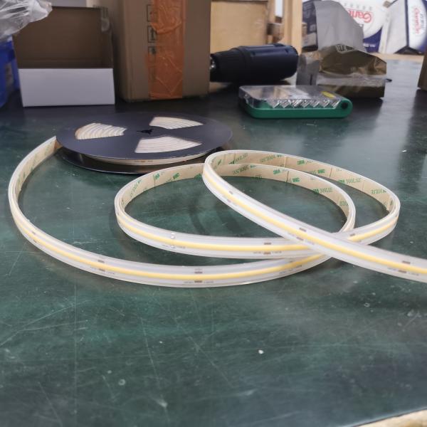 Quality Dimmable 10mm led strips lighting flex 24v dim cob led strip ribbon lights 480 bulbs per meter tape for sale