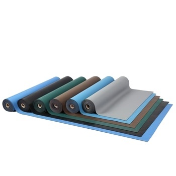 Quality Custom ESD Rubber Table Mat 1.8mm-3mm Anti-static Green Grey Blue for sale