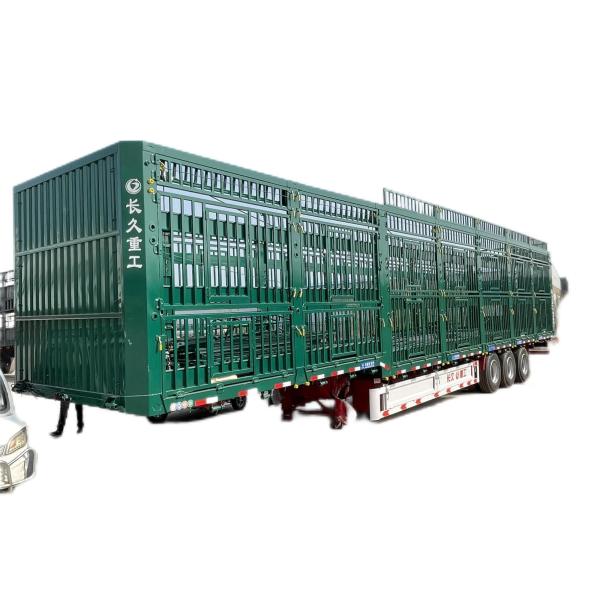 Quality Customized Tri Axis Semi Trailer for Large Capacity Cargo and Livestock for sale