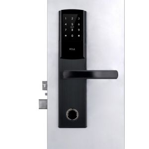 Quality Black Access Control Hotel Door Locks / Smart Door Lock With Card for sale