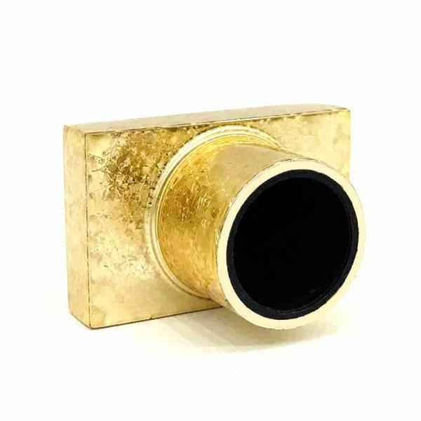 Quality Rectangle Shape Flash Fragmentation Metal Zamak Perfume Bottle Cap for sale