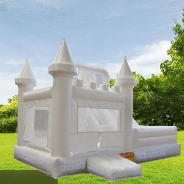 Quality 2024 Design White Mini Inflatable Bouncy Castle Combo Bounce with Custom Logo for sale