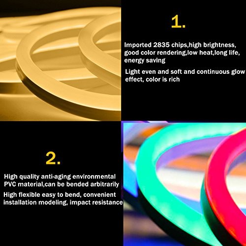 Quality Super Brightness Led Ultra Thin Neon Flex Rope Light Waterproof Resistant for sale
