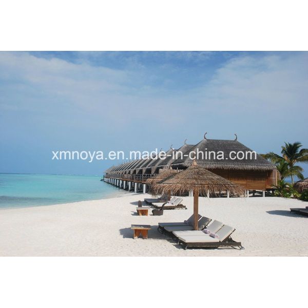 Quality Plain African Thatched Roofing Tile 500*500mm Artificial Synthetic Thatch Roof for Seaside for sale