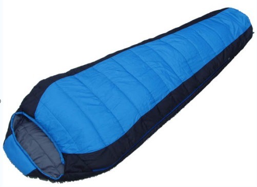 Quality Travel Camping Water Resistent 190T Poly Cotton Sleeping Bag 230X80X50cm for sale
