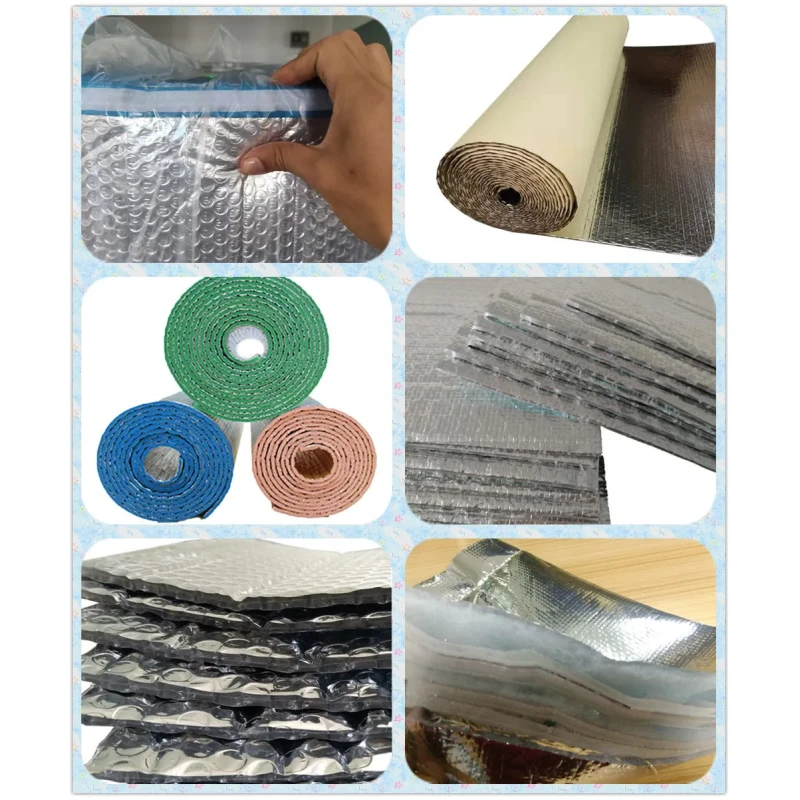 House Construction Self Adhesive Foam / Bubble Insulation Material 4mm Thickness Heat Insulation Building Materials