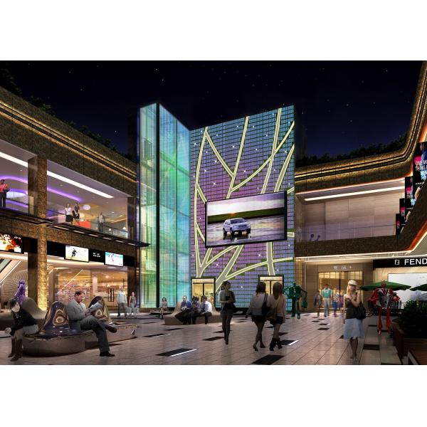 Quality High Transparent LED Grid Screen P30 Full Color Led Video Screen for sale