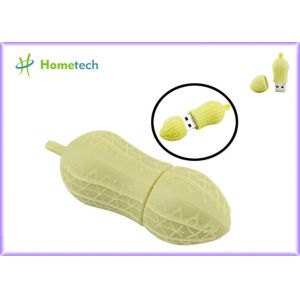 Quality Peanut Shell PVC Plastic Customized USB Flash Drive 4GB 8GB 4.3x1.3cm for sale