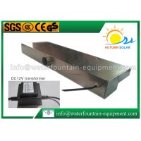 Quality Stainless Steel Waterfall Water Fountain Equipment With DC 12V Colorful LED for sale