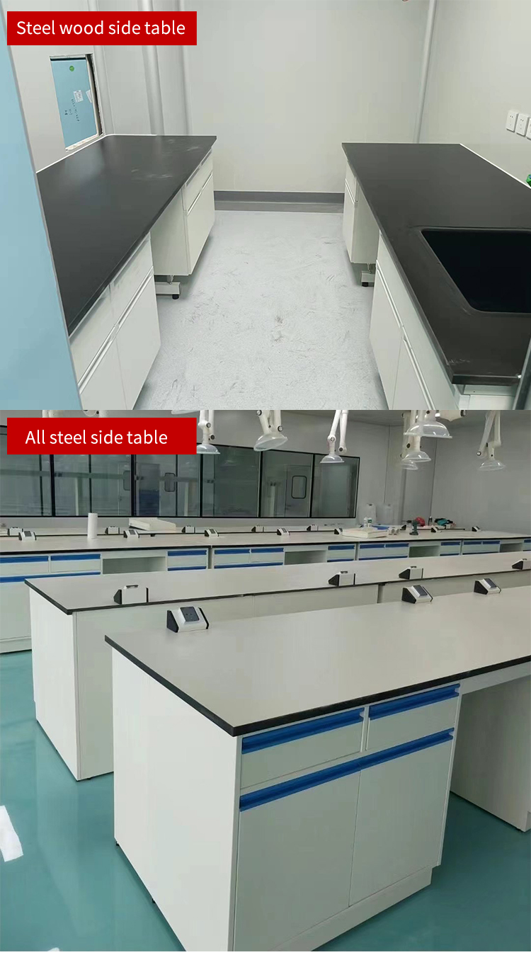 Factory Direct Price Phenolic Resin Top All Side Lab Steel Side Bench Thickness Standard Laboratory Table Dimensions